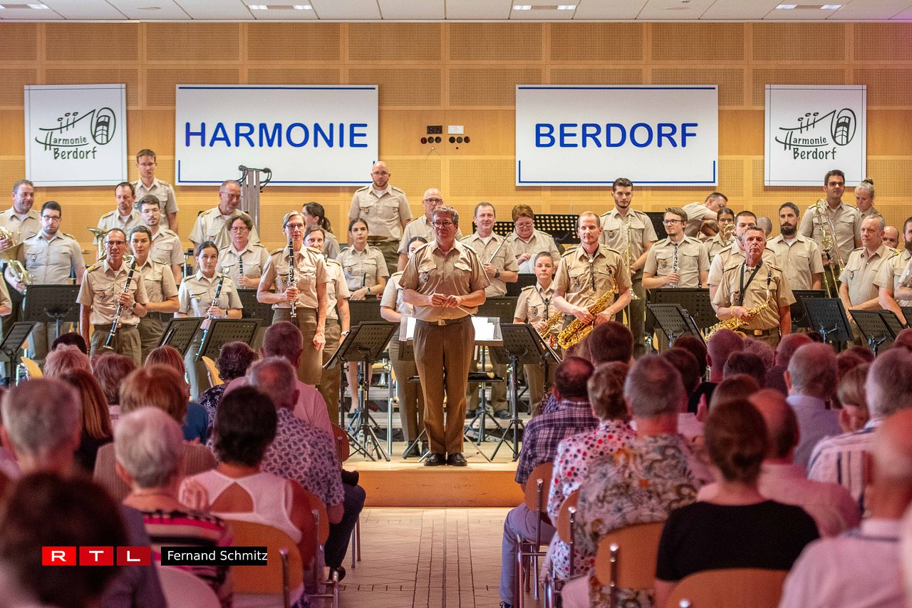 RTL - Concert vun der Militärmusek Bäerdref am Kader vu 75 Joer Chorale Bäerdref-Konsdref (3.7.25)
