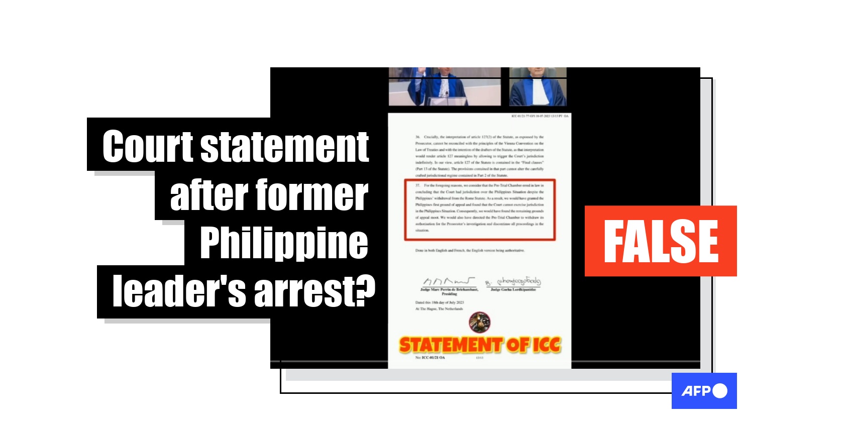 RTL Today - Fact Check: Pro-Duterte posts misrepresent 2023 ICC dissenting opinion as recent